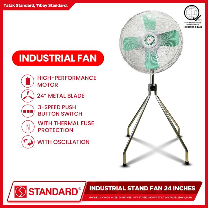 Standard Industrial Fan 24 Inches Metal Blade SHF 24 | Lazada PH