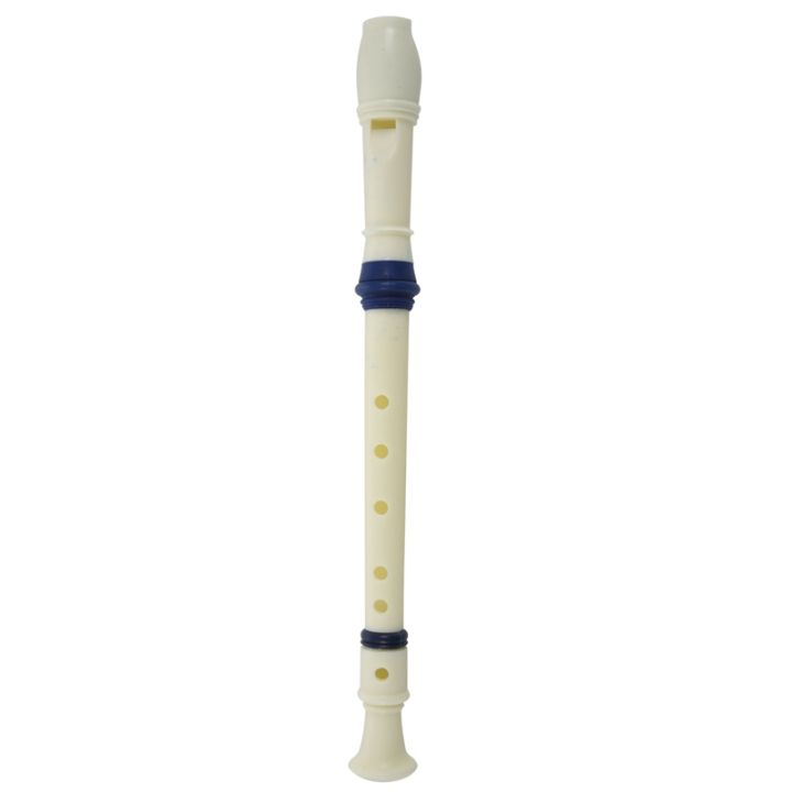 Music Instrument 6 Holes Soprano Flute Recorder White Blue | Lazada PH