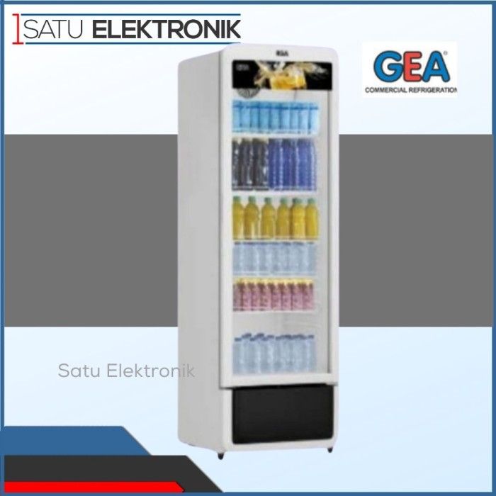 Gea Showcase Cooler Minuman Ruby 280 Liter 5 Rak - No Frost Tanpa Bunga ...