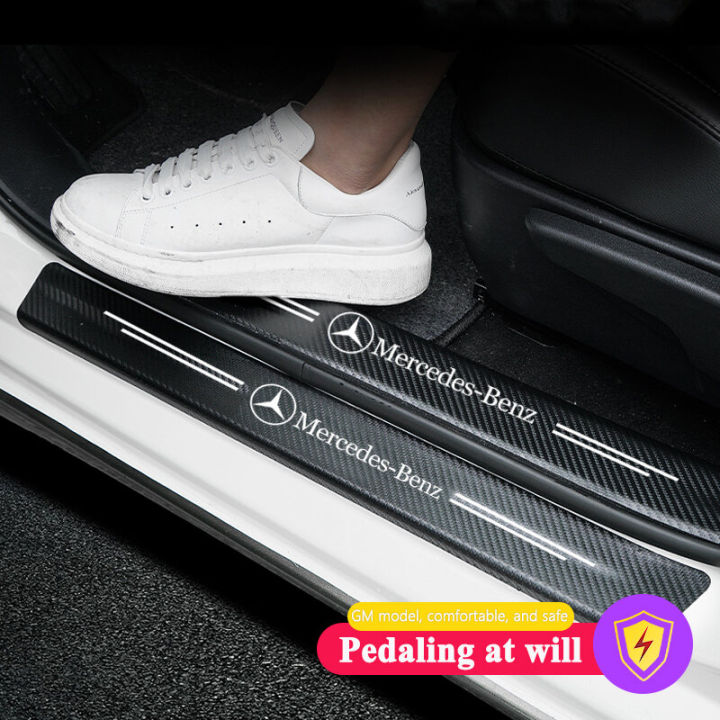 4PCS Car Door Sill Bumper For Mercedes Benz accessories c 200 ...