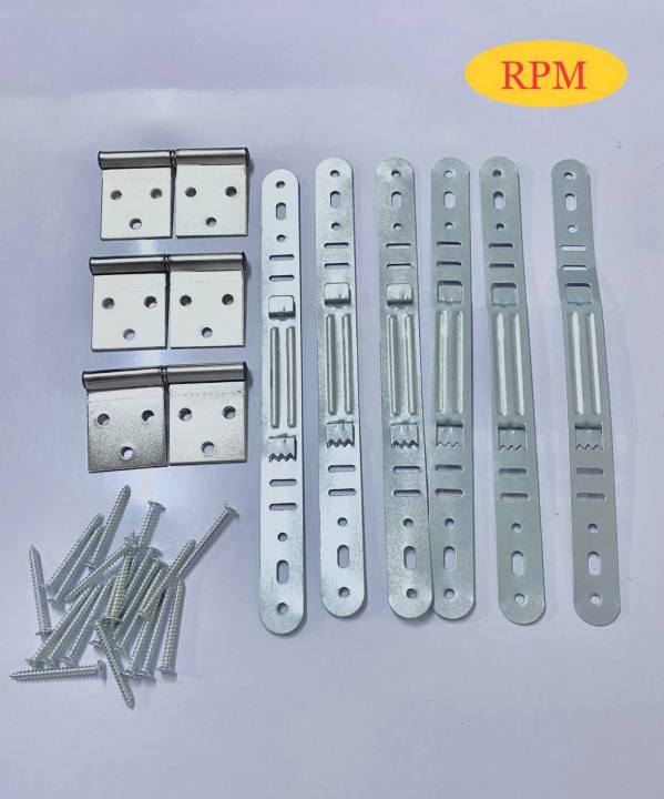 PVC Door Hinges with Bracket and Screws ( Set ) | Lazada PH