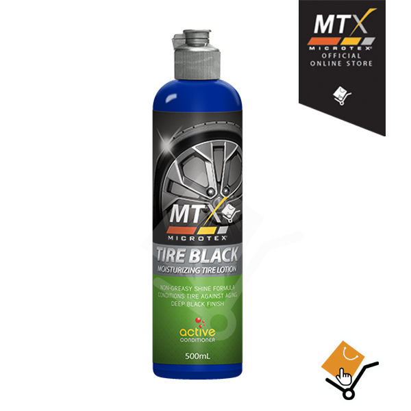Microtex Tire Black 500ml w/ Conditioner (Protection,Shine,Conditioner ...