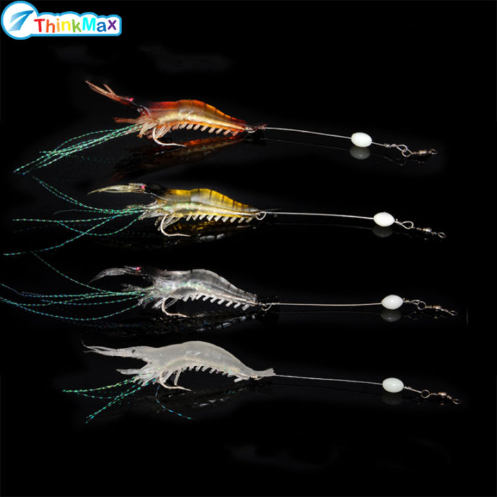 Soft Lure 9cm/6g Fishing Luminous Shrimp Bait Artificial Fishing ...