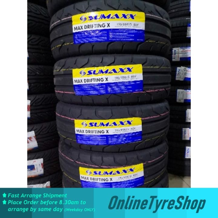 195/55/15 Sumaxx Max Drifting X Semi Slick Tyre Tayar (ONLY SELL 2PCS ...