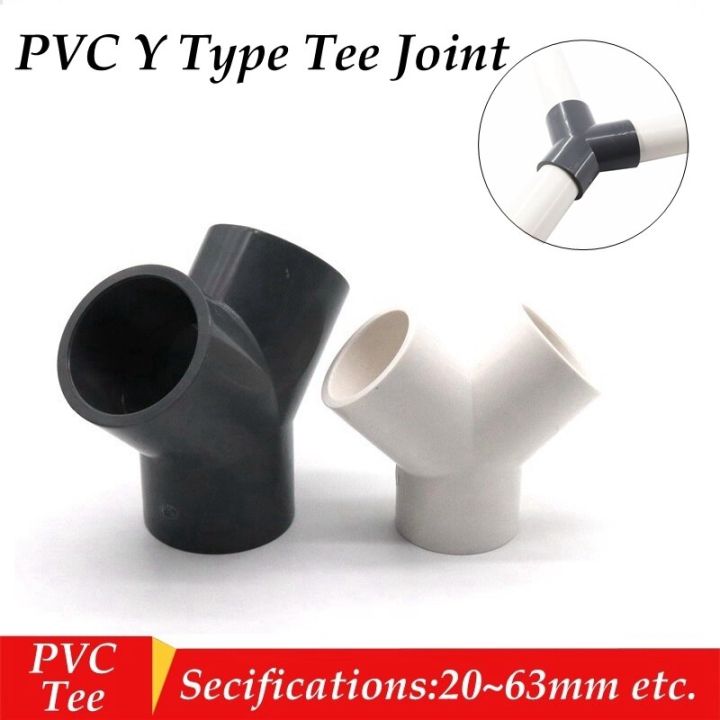 Y-Type (M.STOCK) PVC Tee Connector Water Supply Tube Joint Y Inclined ...