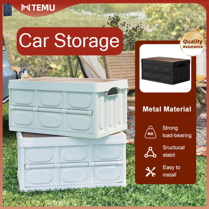 TEMU Storage Organizer Box Foldable Car Trunk Home Cabinet Clothes ...