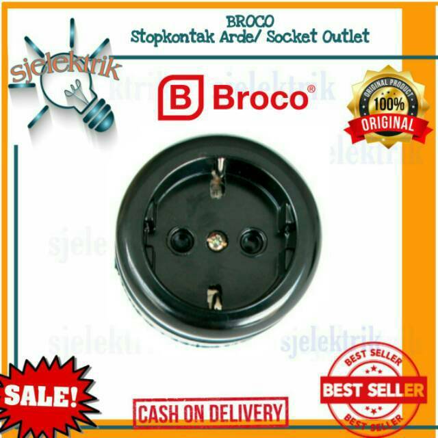 STOP KONTAK ARDE OB HITAM 6130 BROCO | Lazada Indonesia