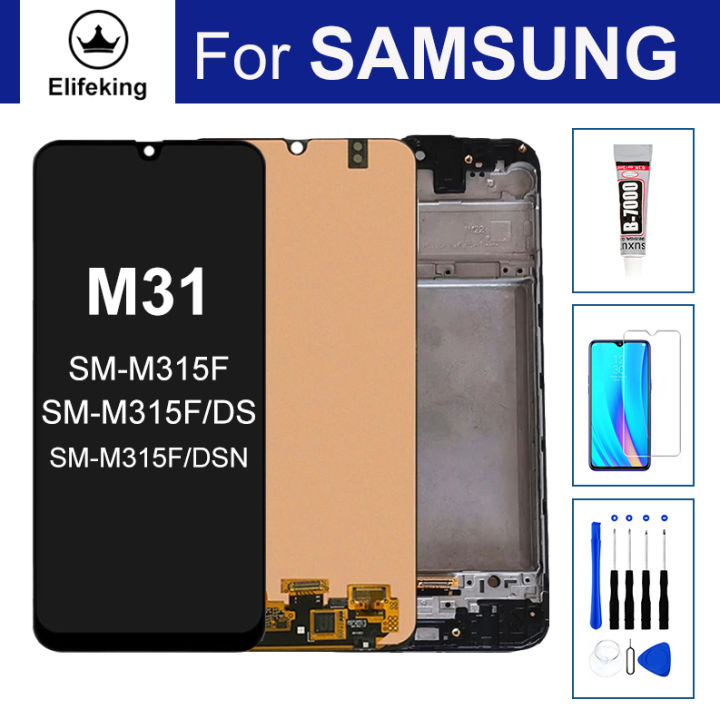 100% Tested For Samsung Galaxy M31 SM-M315F LCD Display Touch Screen ...