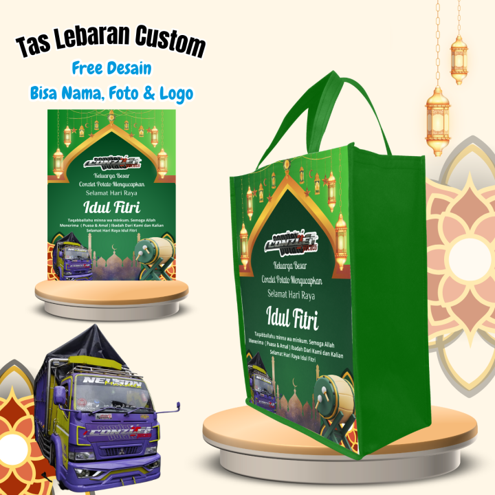 20 Pcs Tas Parcel Lebaran Sembako Idul Fitri Ulang Tahun Custom Desain ...