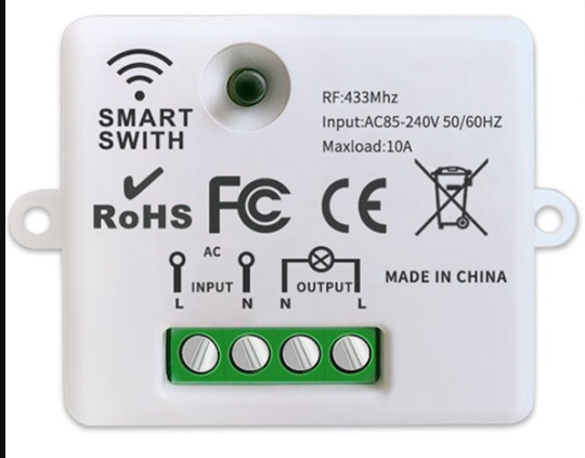 WenQia Wireless Kinetic Light Switch, RF Self-powered Wall Switch and ...