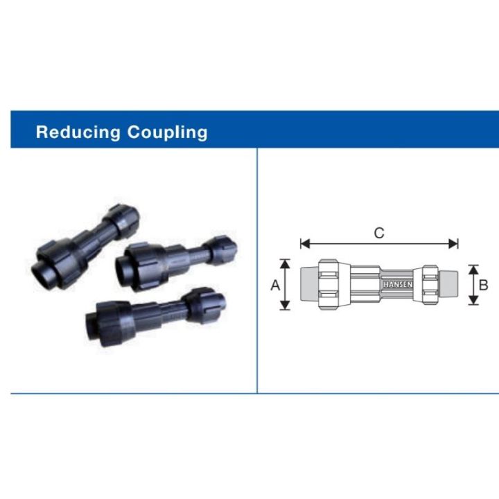 (20mm - 50mm) HANSEN FITTING REDUCING COUPLING SOCKET (HRC) | Lazada