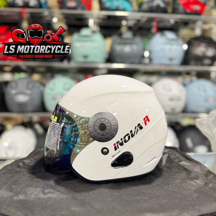 Helm BMC Inova R Solid - Light Blue All Size Visor Rainbow Pelangi ...