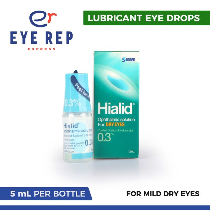 Hialid 0.3 Sodium Hyaluronate Eye Drops 5ml Dry Eye Relief Moisturizing ...