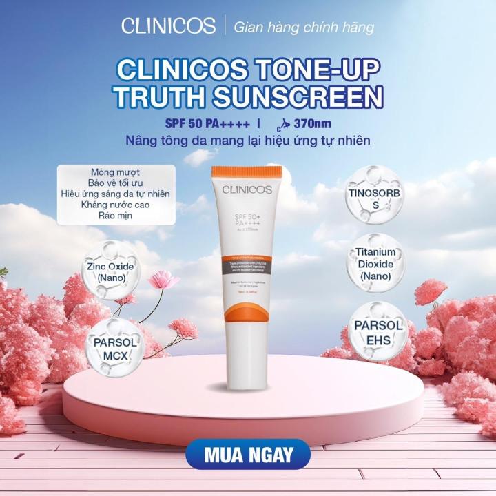 KEM CHỐNG NẮNG NÂNG TÔNG TỰ NHIÊN CLINICOS TONE-UP TRUTH SUNSCREEN SPF ...