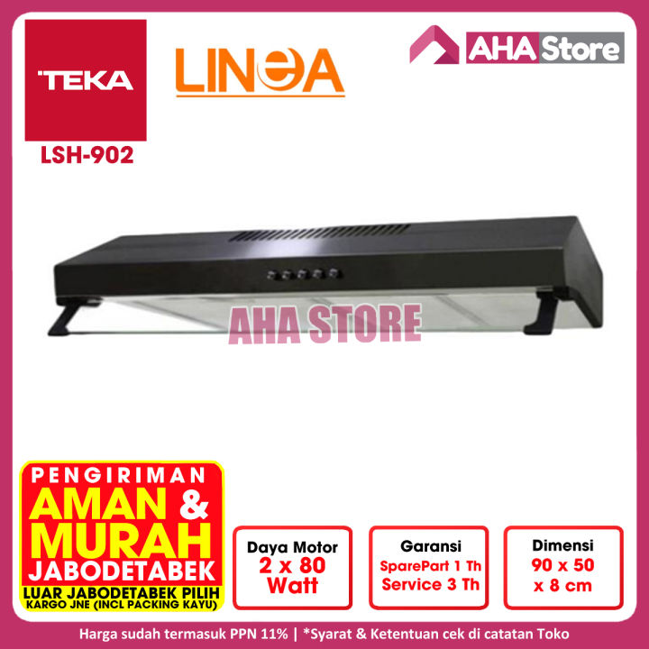 Teka Linea Slim Cooker Hood Penghisap Asap 90 cm LSH-902 LSH902 ...