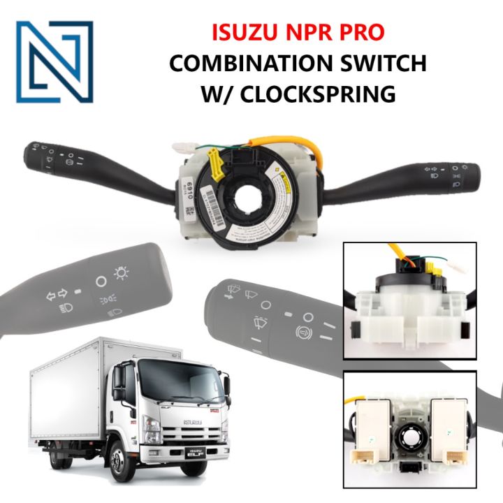 ISUZU ELF NPR PRO Signal Switch Combination Switch with Clock Spring ...