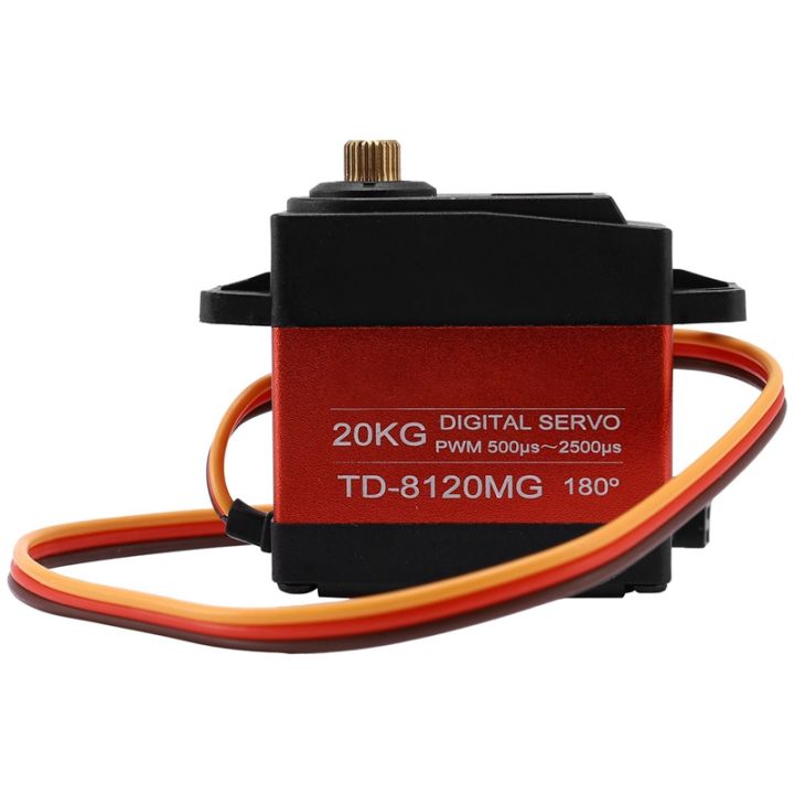 Td-8120Mg Waterproof Metal Gear Digital Servo With 20Kg High Torque ...