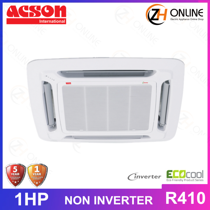 ACSON 1HP INVERTER CEILING CASSETTE A5CKY E SERIES A5CKY10C & A5LCY10D R410A | Lazada
