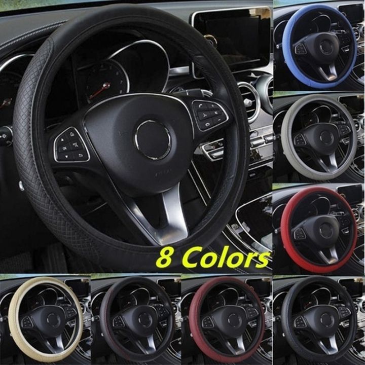 Car Auto Universal Steering Wheel Cover Glove Microfiber Breathable ...