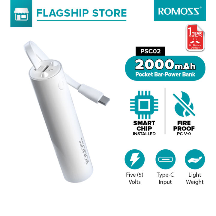 Romoss Original Brand Power Bank 2000mah 60000mah Various Capacity 18w 225w 30w 50w 65w Pd3 