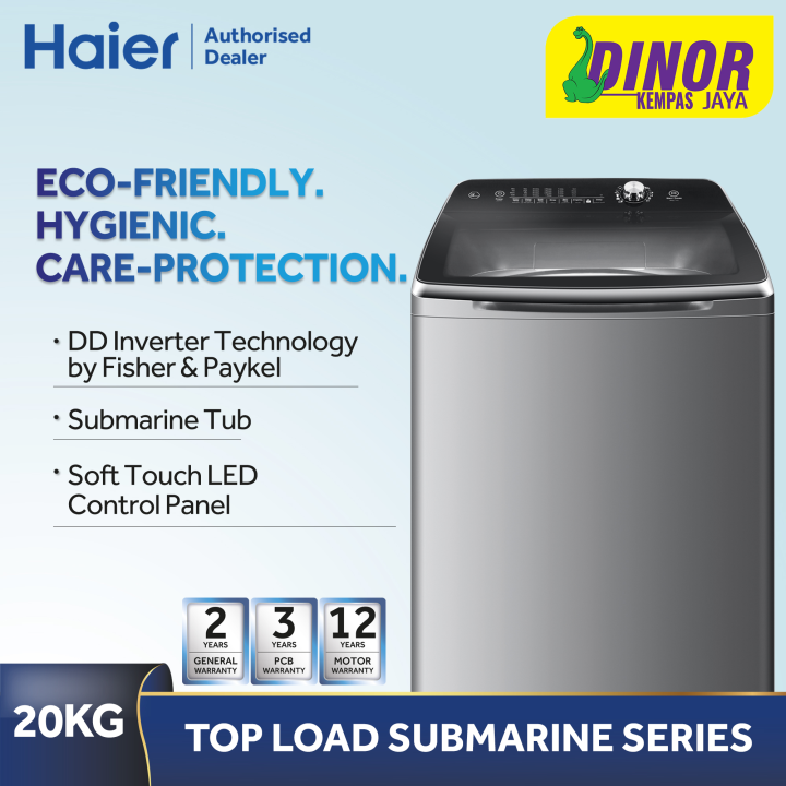 Haier 20KG Top Load Fully Auto Submarine Series DD Inverter Washing ...