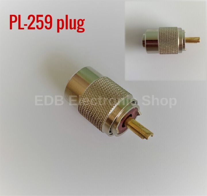 2 pcs PL-259 Plug Male UHF Connector Pl259 plug PL259 connector for ...