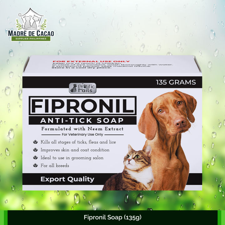 New Fipronil Anti-tick Soap formulated with Neem Extract 135grams for ...