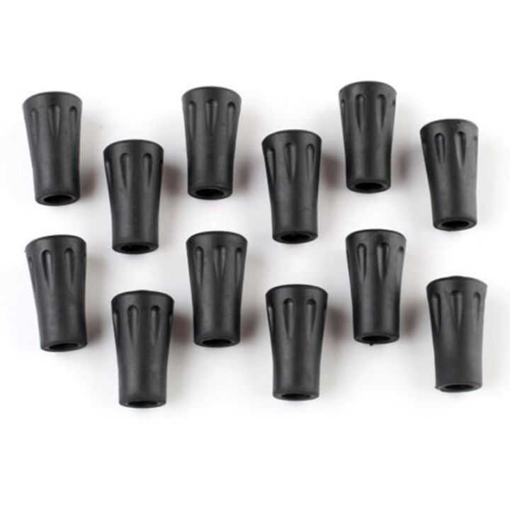 12Pcs Rubber Reinforced Tip End Cap Hiking Walking Stick Trekking Pole ...