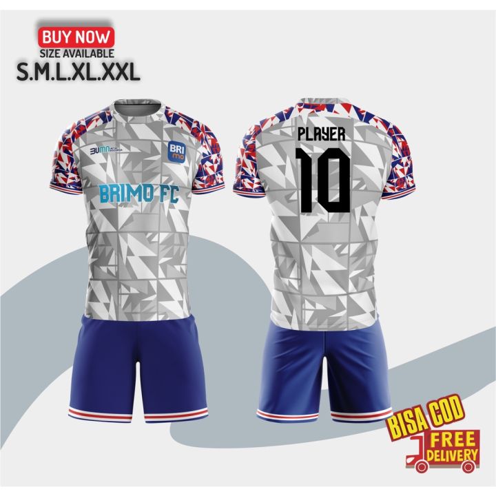 BAJU JERSEY/JERSI FUTSAL DAN SEPAK BOLA FULL PRINTING CUSTOM NAMA BRI ...