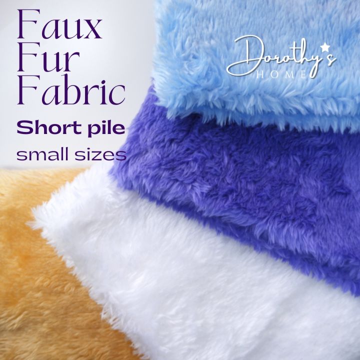 20mm Short Pile Flatlay Faux Fur Fabric, Small sizes | Dorothy's Home ...