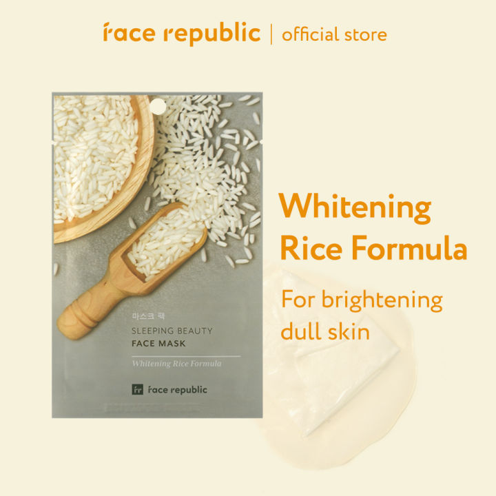 Face Republic Sleeping Beauty Face Mask Whitening Rice Formula 23g | Lazada