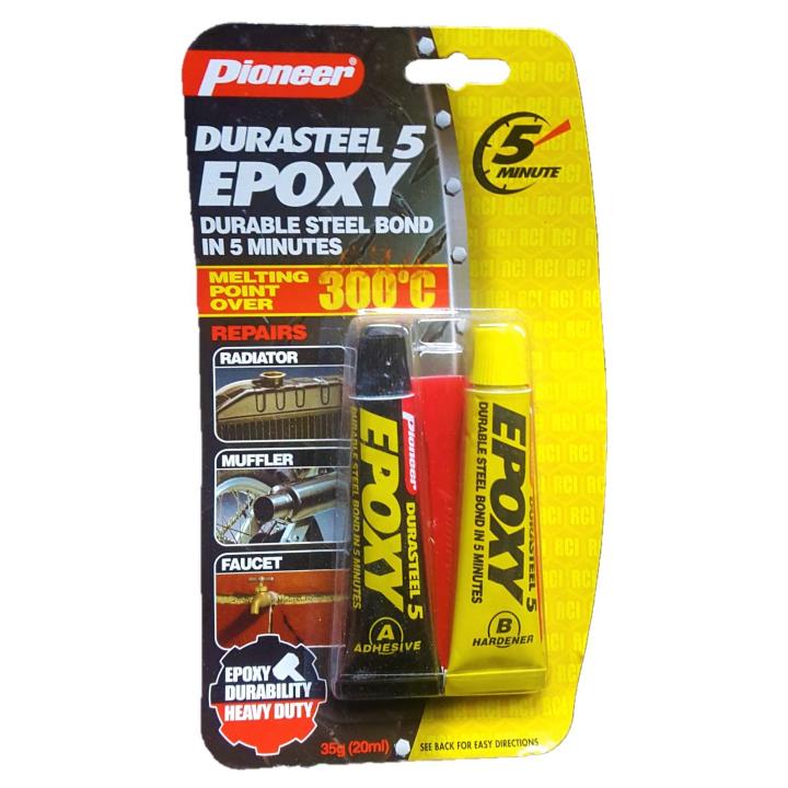 PIONEER DURASTEEL 5 EPOXY A AND B 15G/10ML | Lazada PH