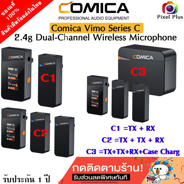 Comica Vimo C Series C1/C2/C3 2.4G Dual-channel Wireless Microphone ...