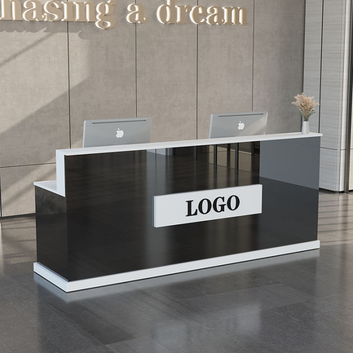 Front desk cashier simple modern small counter table clothing store ...