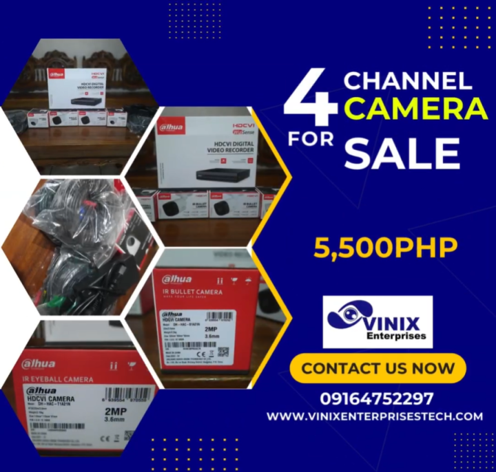 Dahua 4 CCTV Camera HDCVI Kit 1080P DH-KIT/XVR1B04/2-B1A21N-0360B/2 ...