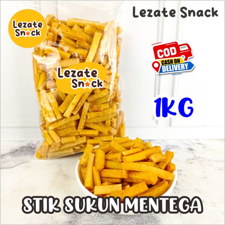 Kripik Stik Sukun Super 1KG Kiloan Empuk Renyah Enak / Keripik Stick ...