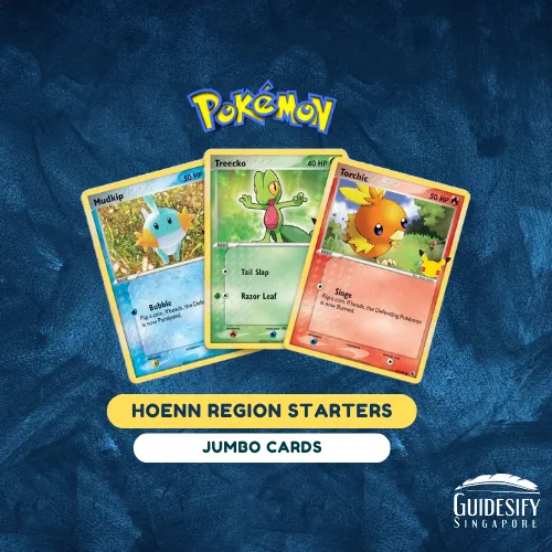 Treecko, Torchic, and Mudkip Jumbo Starters (Hoenn) - Pokemon TCG 25th ...