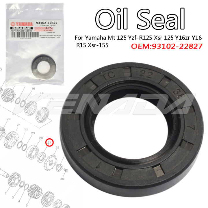 YAMAHA SNIPER 155/R15 V3 ENGINE SPROCKET OIL SEAL (OEM: 93102-22827 ...