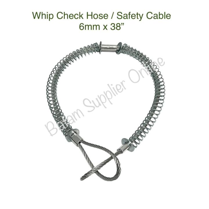 Whip Check Hose Safety Cable 6mm x 38 Inch Hose Arrestor - 471 | Lazada ...