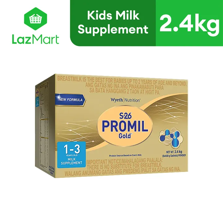 S-26 PROMIL Gold Milk Supplement for 1-3 Years Old, Bag in Box, 2.4kg ...