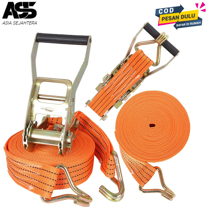 RACHET TIE DOWN 2 INCH X 12 meter KREK SOUND SISTEM CARGO LASHING TRACK ...
