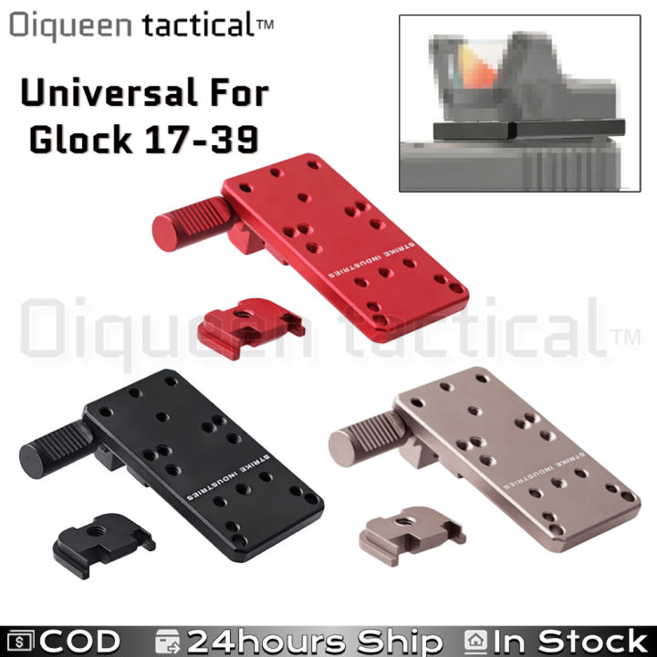 Oiking Glock Universal Rear Si-ght Sco-pe Mount Plate Base Tactical Red ...
