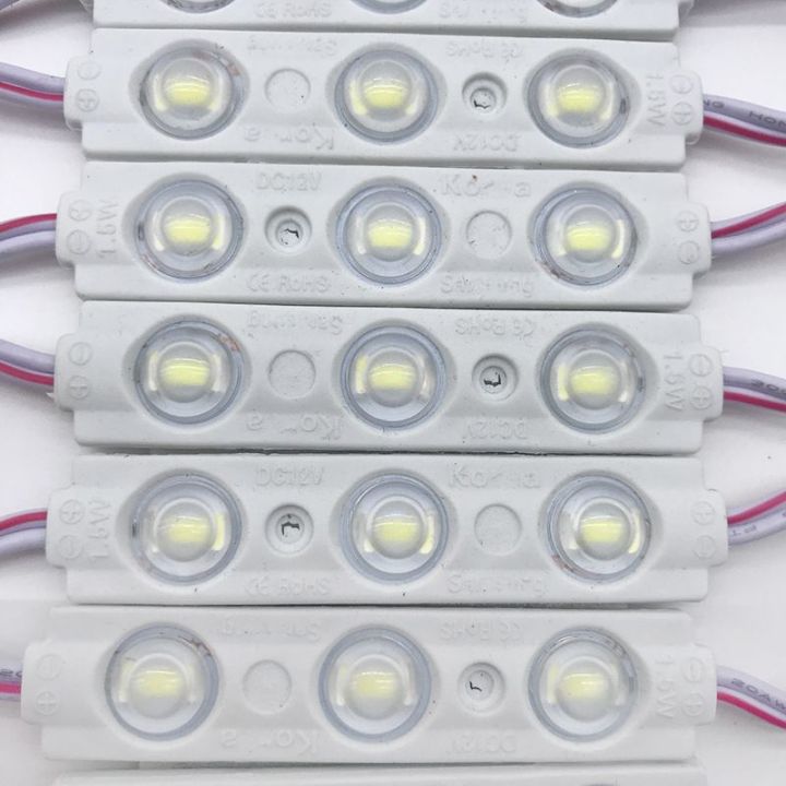 (Paket 50pcs & 100pcs)Led module injeksi 3 led led super bright led neon box led huruf timbul ...