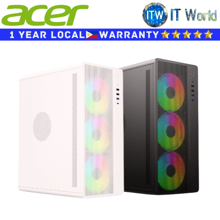 Acer Computer PC Case U510 ITX / micro-ATX / ATX (Black | White) | itw ...