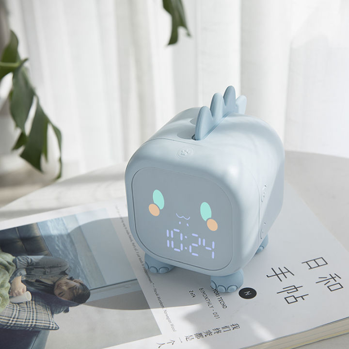 Digital LCD Desk Bedside Alarm Clock Cube Cute Clock Alarm clock ...