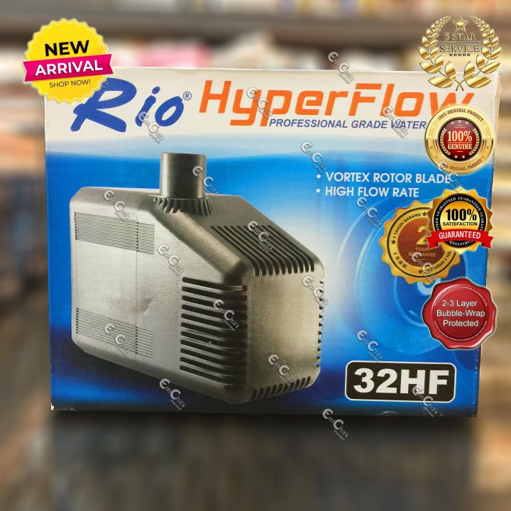 Rio 32HF HyperFlow Water Pump 115w by JTC for 250-400 Gals on Ponds ...