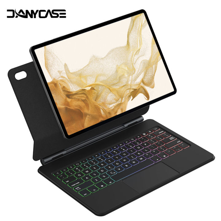 DANYCASE Magic Keyboard Case for Samsung Galaxy Tab S9 FE S9 S8 S7 ...