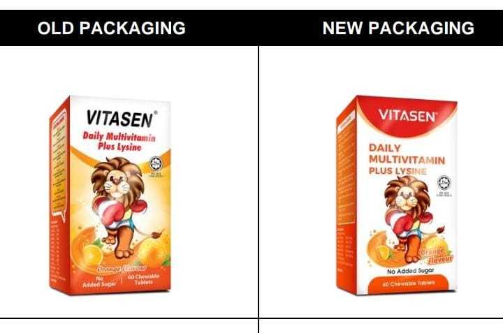 VITASEN MULTIVITAMIN PLUS LYSINE (30 Tablets) - ORANGE FLAVOUR | Lazada