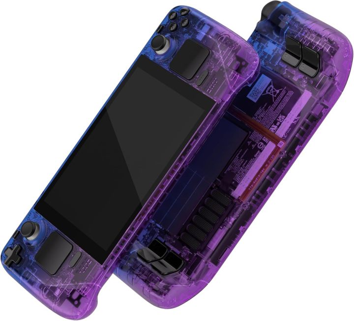 eXtremeRate Gradient Translucent Bluebell Faceplate Back Plate Shell ...