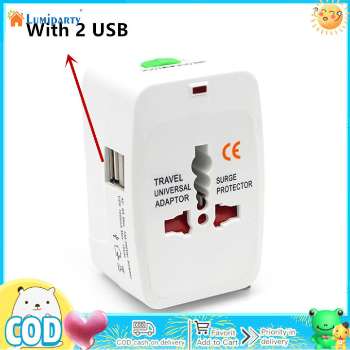Travel Plug Adapter Global Universal Multi-function Converter Charger Electrical Usb Power Plug ...